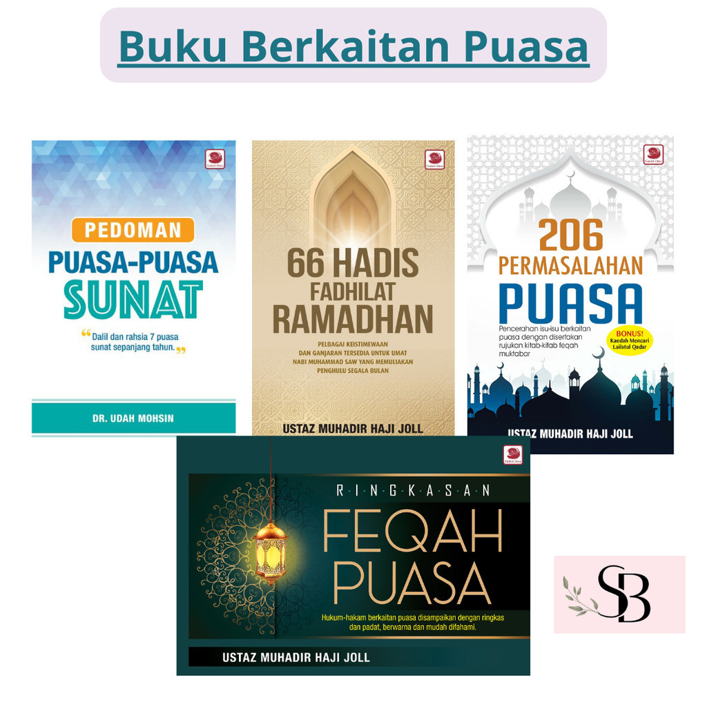 Buku puasa Ringkasan Feqah Puasa Pedoman Puasa-Puasa Sunat Ustaz ...