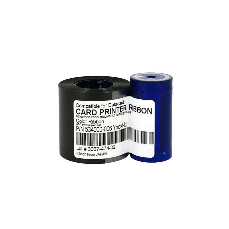 Compatible 534000-006 YMCKTKT Color Ribbon 300 Prints 1 Roll For Use in ...