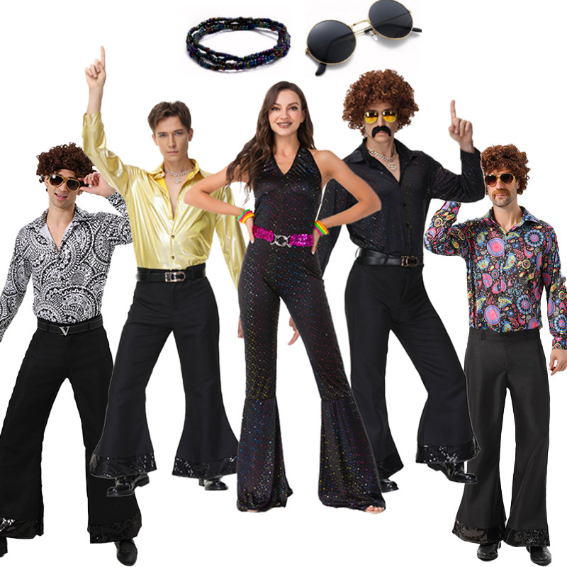 Halloween Carnival Party Hip Hop Show Retro Disco Costumes For Women ...
