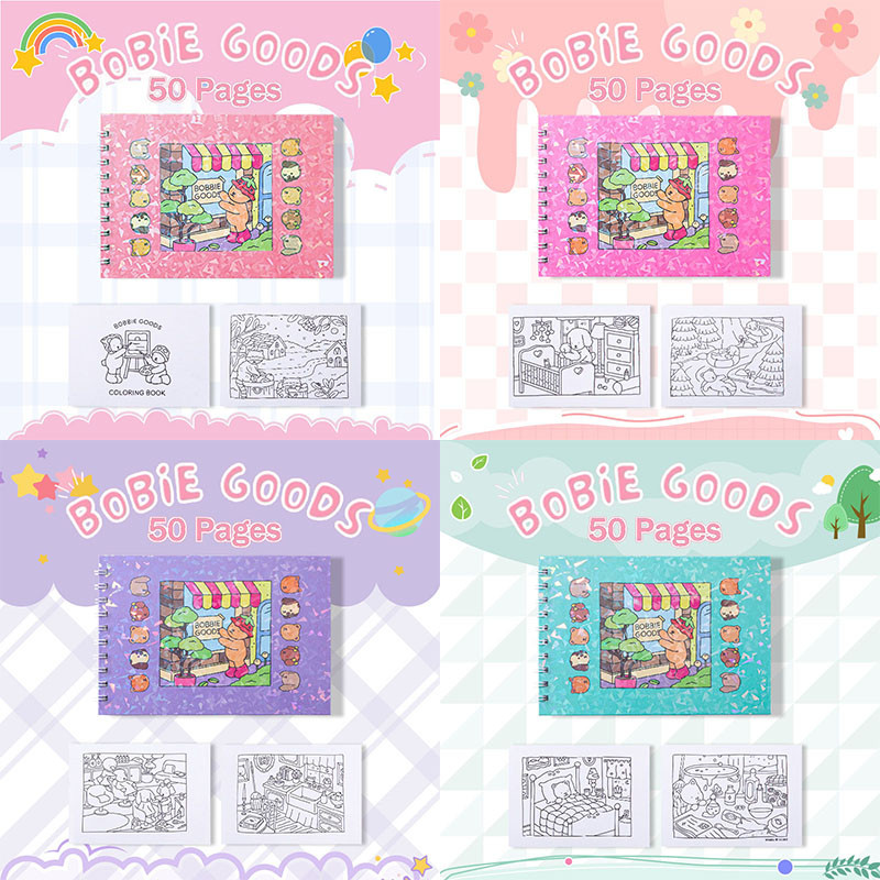 Bobbie Goods Coloring Book Cute Drawing Books Educational Toys for Kids ...
