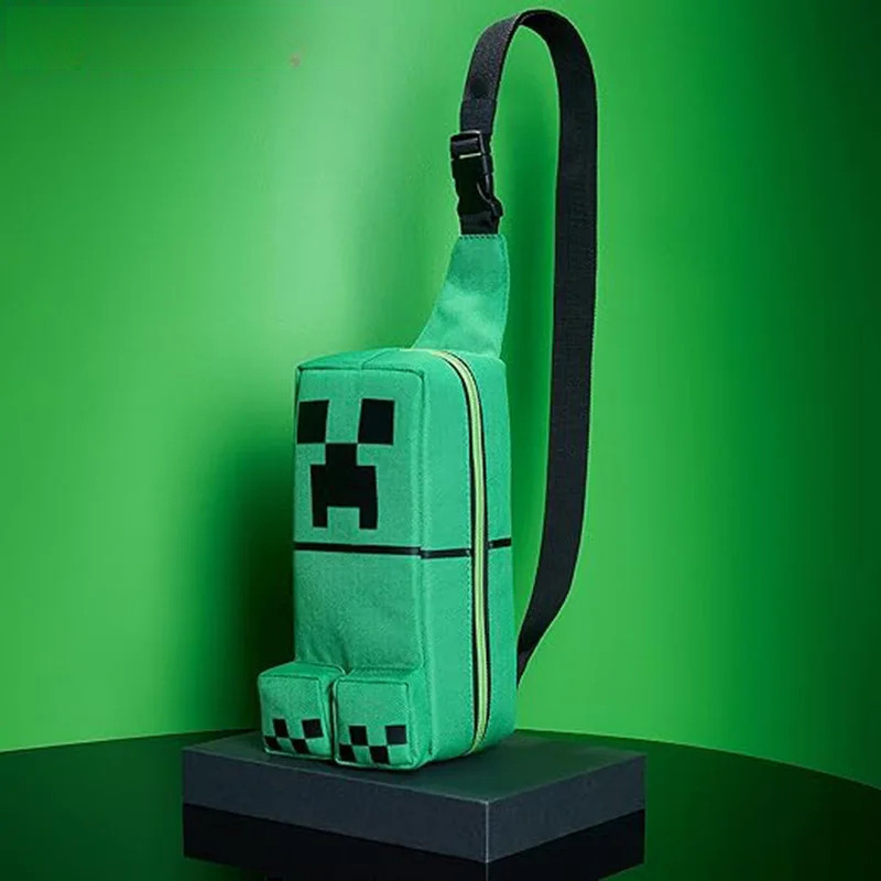 Minecraft Game Peripherals Minecraft Backpack Creeper Shoulder Bag JJ ...