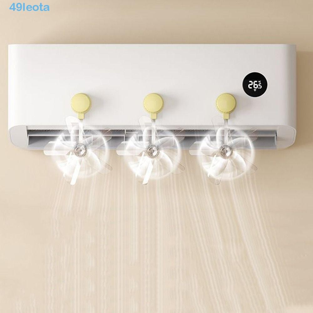 LEOTA 3Pcs Conditioning Guide Fan, Wall Mounted Windmill Shaped Suction ...