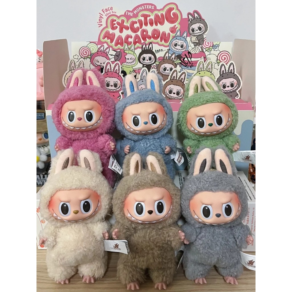 Labubu V1 THE MONSTERS Exciting Macaron Vinyl Face Blind Box cute Plush ...