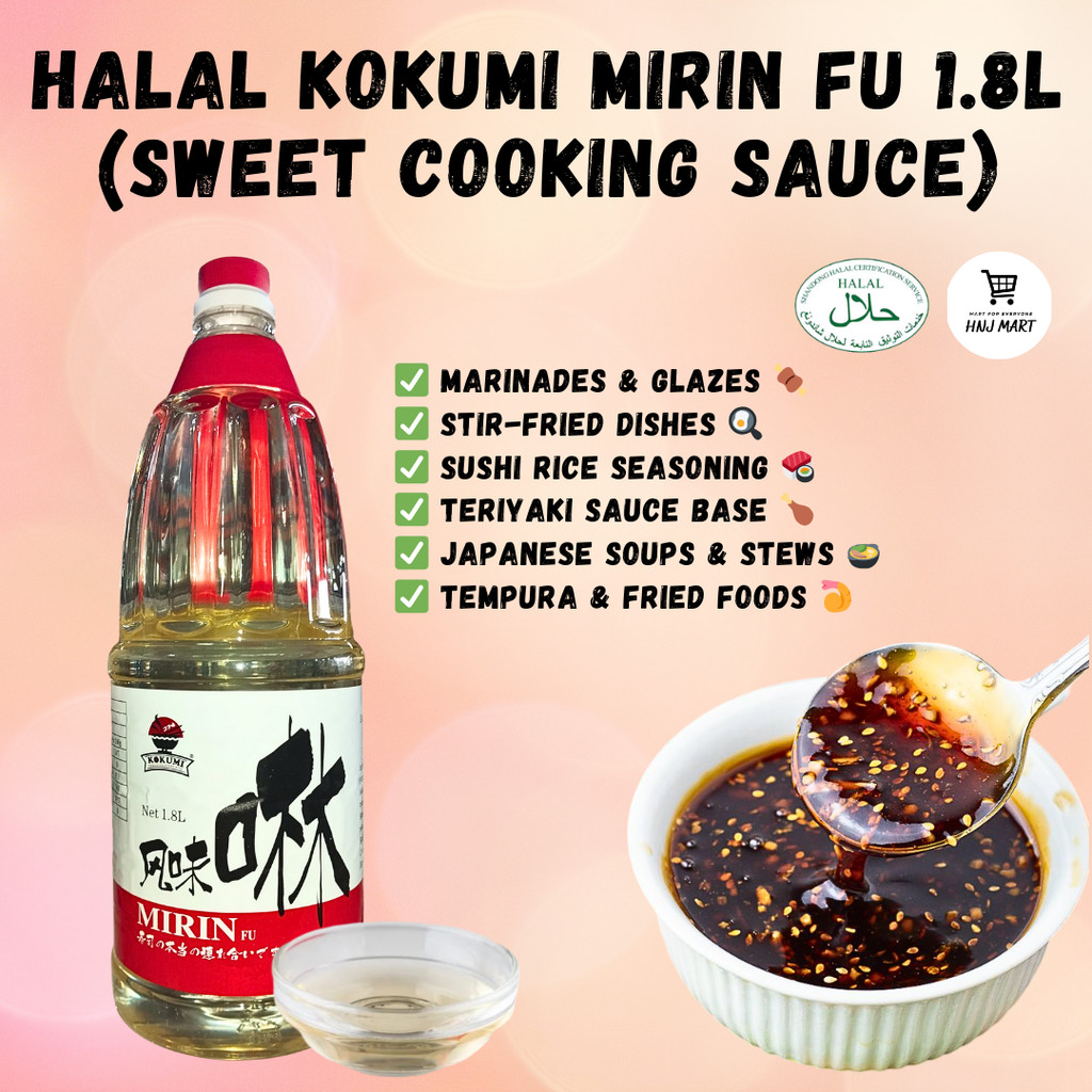 KOKUMI MIRIN FU 1.8L HALAL JAPANESE SWEET COOKING SAUCE SAUS MIRIN ...