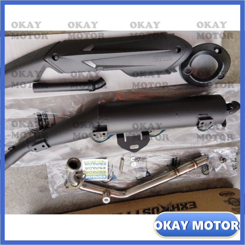 yamaha Lc135 V2 V2 V3 V4 V5 v6 v7 V8 Back Pressure VERSION 2 FI PNP Design V5 Exhaust 28mm lc 4s ...