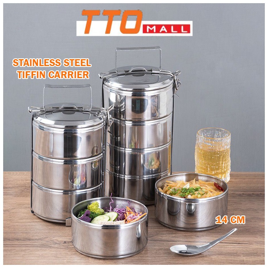 [TTO]2/3/4/5 Tier Food Carrier Storage Container Multilayer Portable ...
