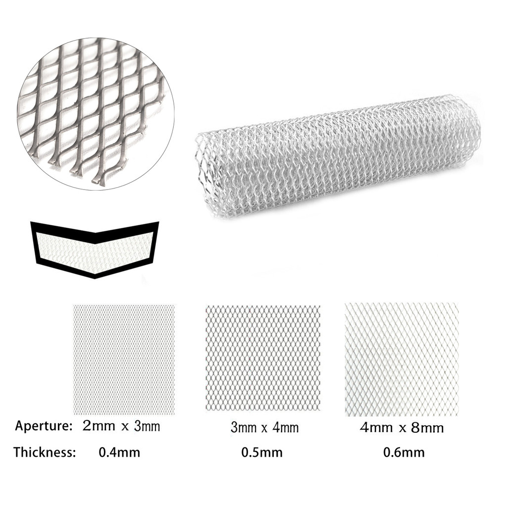 25x20cm Aluminium Modelling Mesh Car Grill Mesh Sturdy Metal Mesh ...