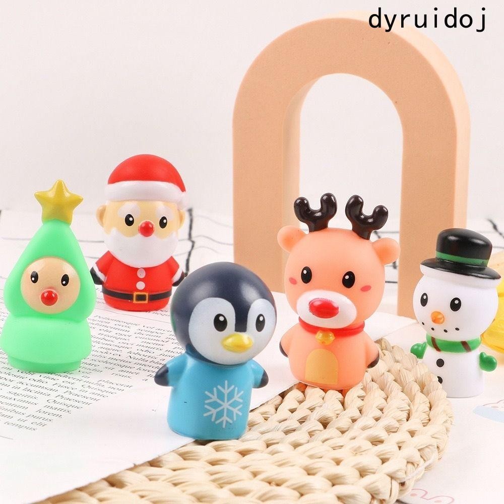 DYRUIDOJ Christmas Hand Puppet, Penguin Snowman Santa Claus Finger ...