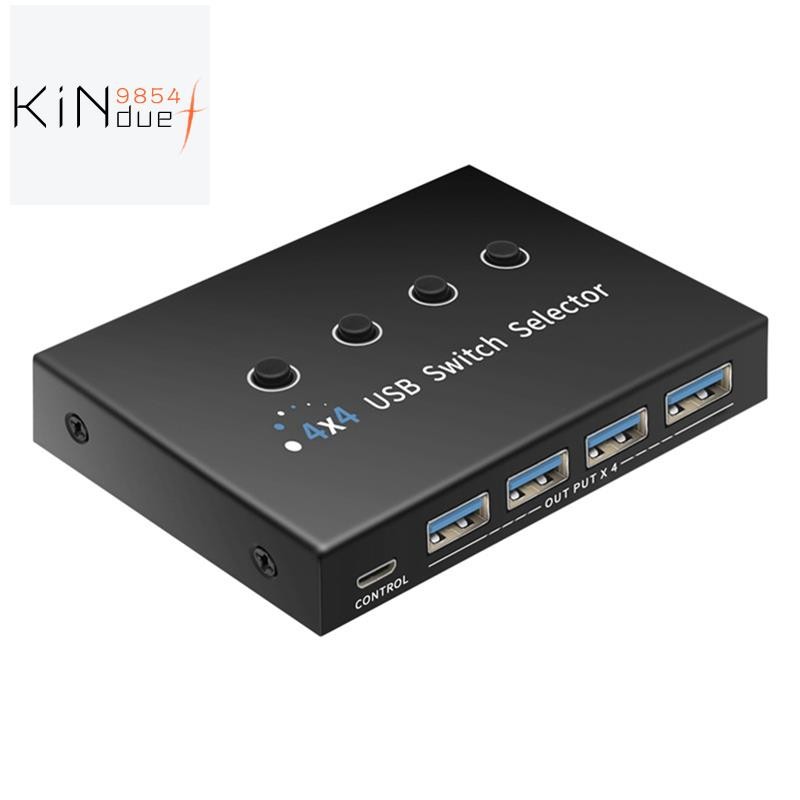 USB 3.0 Switch KM Selector 4 Computer Laptop PC Host Sharing 4 USB ...