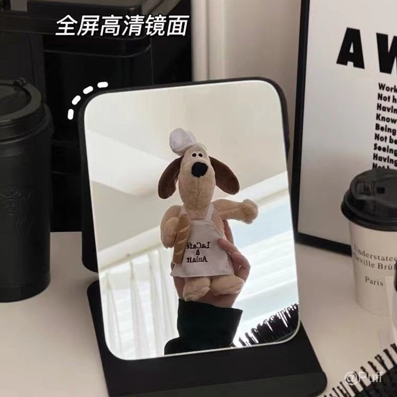 Ins Style Makeup Mirror Folding Mirror Full Screen Student Dormitory ...