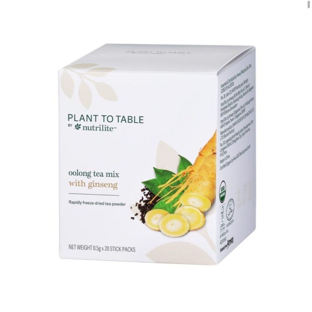 amway Plant To Table by Nutrilite Oolong Tea Mix with Ginseng | Shopee ...