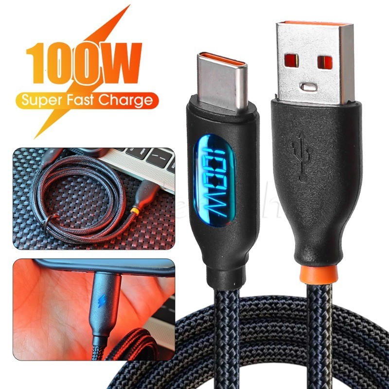 100W USB/TYPE-C Data Cable - Android Universal - Fast Charging, Durable ...