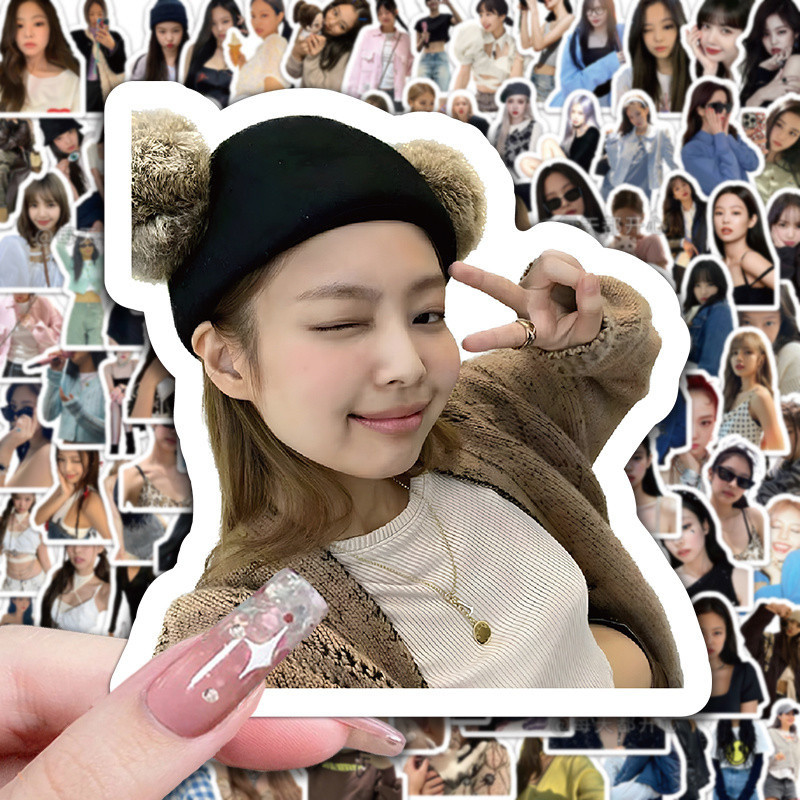 Hot-selling 60 Sheets BlackPink Pink Peripheral Stickers Kim Jenny Park ...