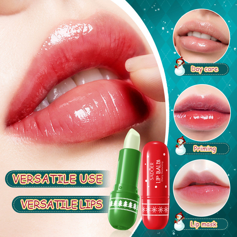 Christmas limited lip balm set (fall and winter moisturizing lip balm ...