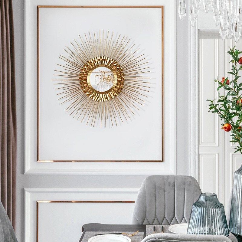 Loket rumah mewah ringan gaya Eropah, kepingan besi, hiasan dinding ...