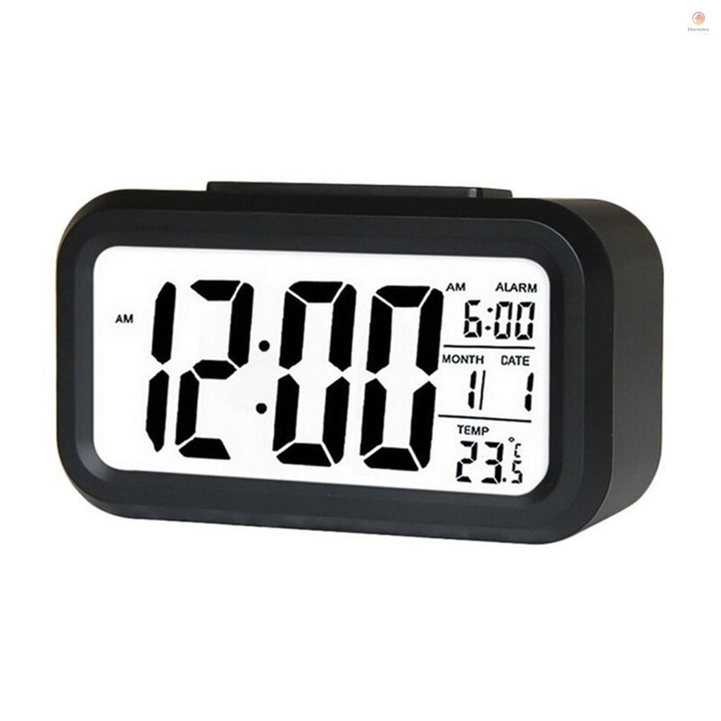 Smart Digital Alarm Clock with Date and Temperature Snooze Button on ...