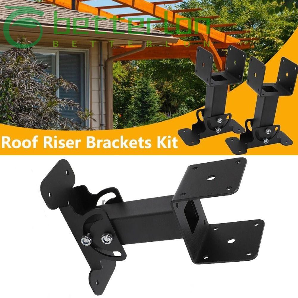 BETTER-LONTIME 3 Pack Heavy Duty Roof Brackets, 180 Degree Riser ...