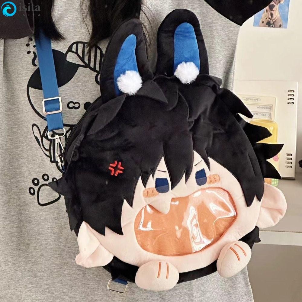 ISITA Jujutsu Kaisen Bag, Plush Japanese Anime Fushiguro Megumi Itabag ...