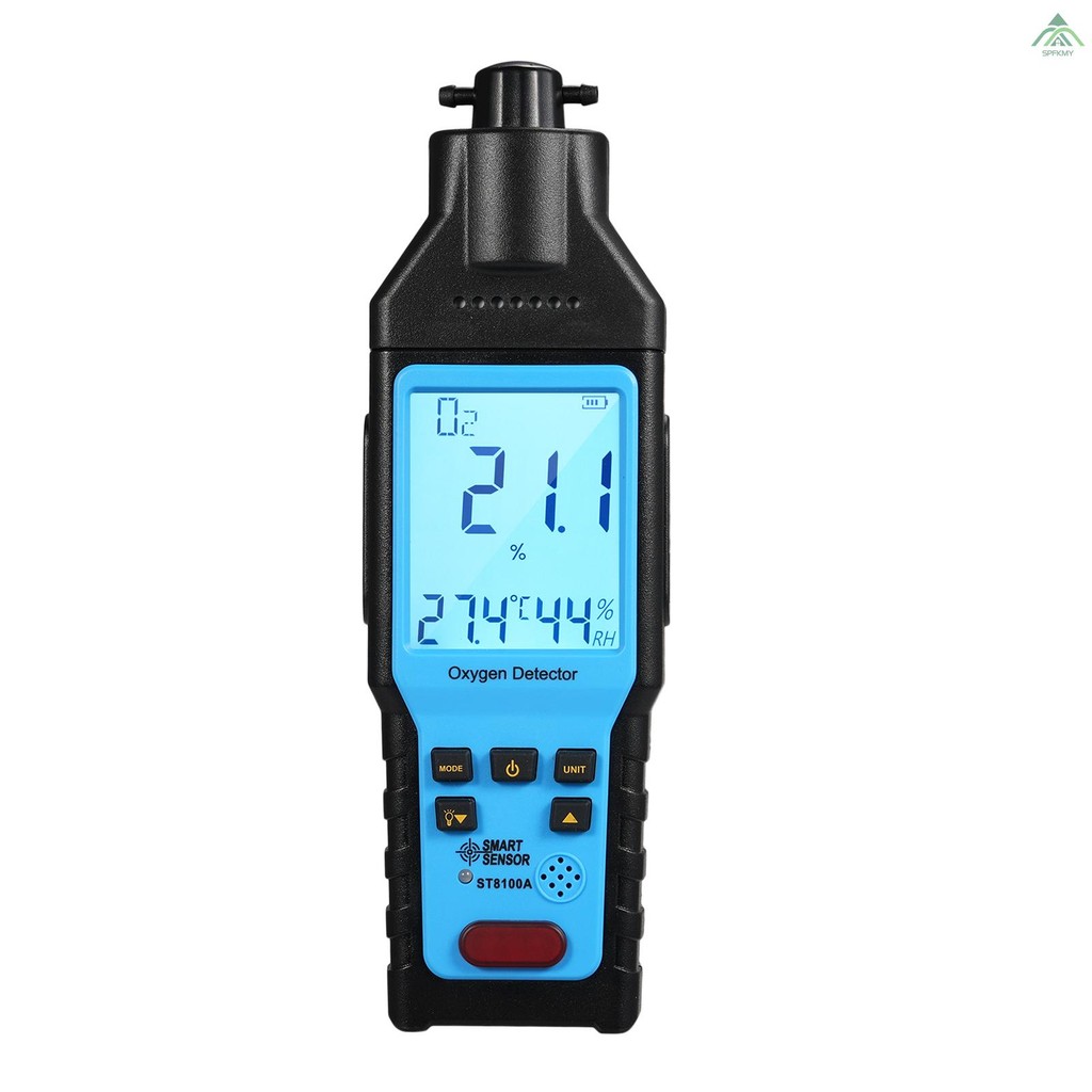 SMART SENSOR Oxygen Gas Detector Digital Portable Handheld O₂ Gas ...