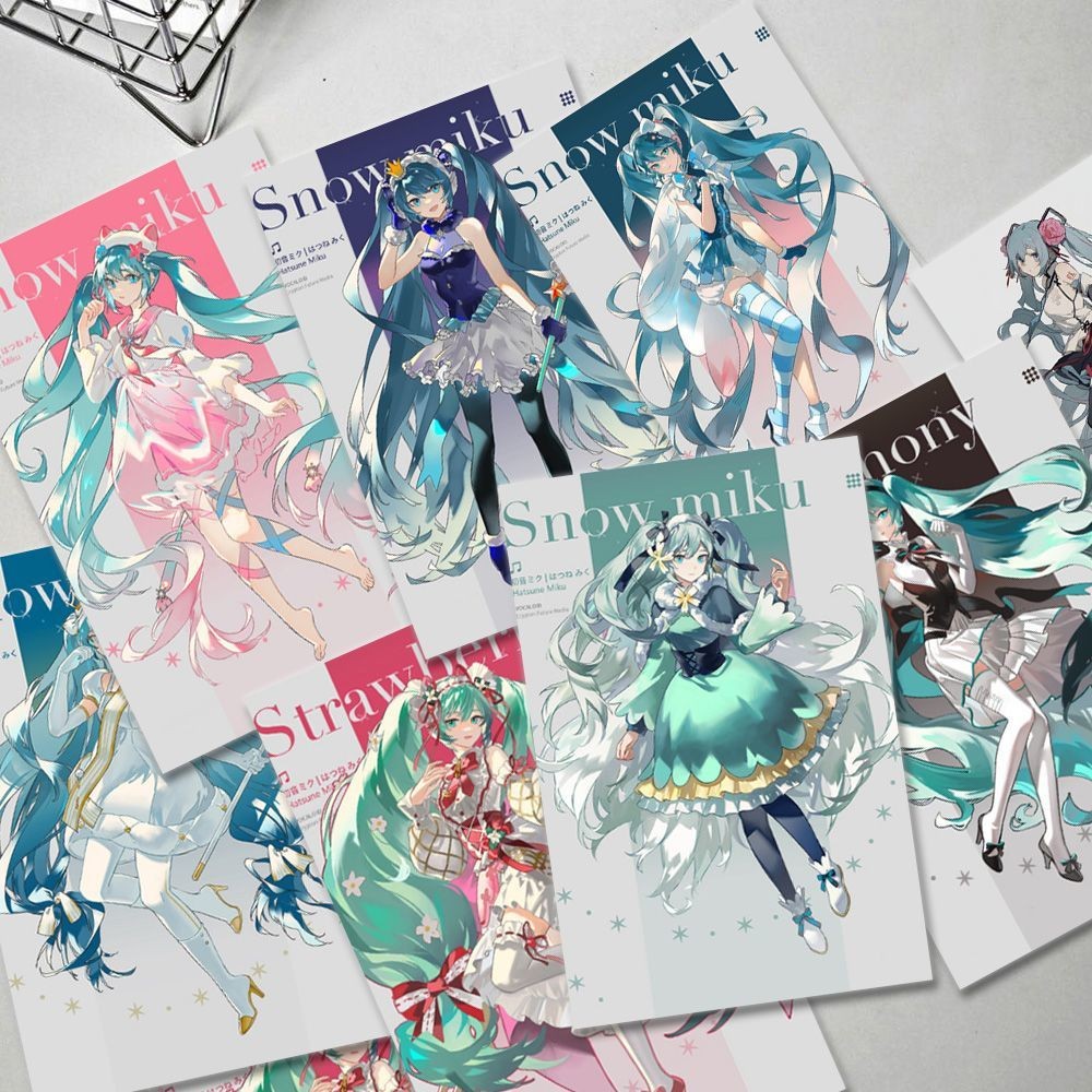 96 Sheets Hatsune Miku Stickers Anime Two-Dimensional Fantasy Cute High ...