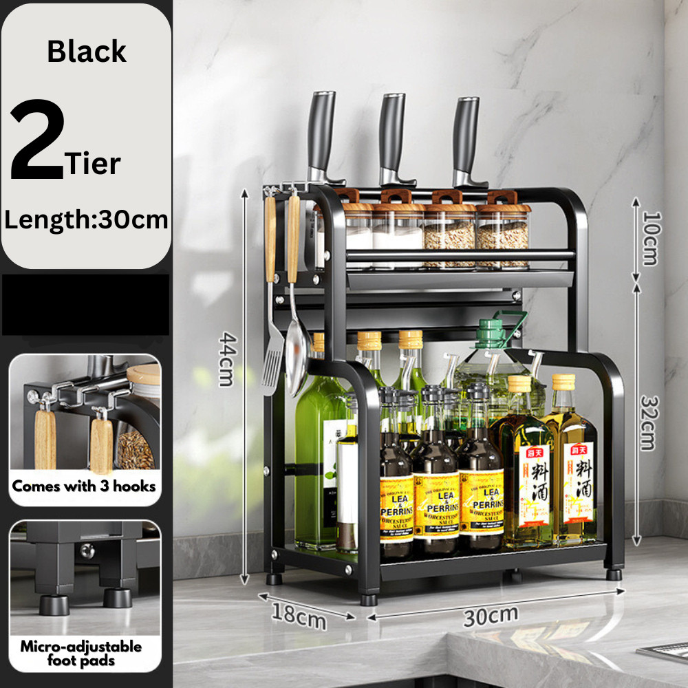 🍁READY STOCK🍁Storage Rak Condiment Rack Rak Dapur Kitchen Rack Rak ...