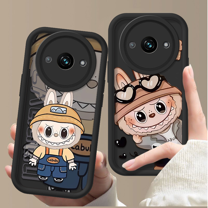 Casing Redmi A3 4G Pop Mart Phone Casing Cool Cartoon Labubu Protective ...