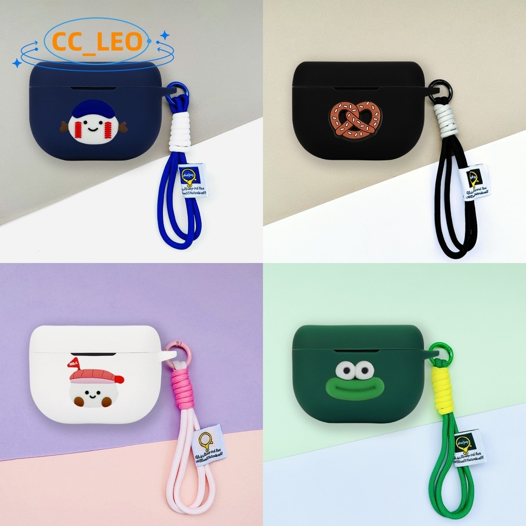 For Jabra Elite 8 Active Case Cute Lanyard Pendant Silicone Soft Case ...