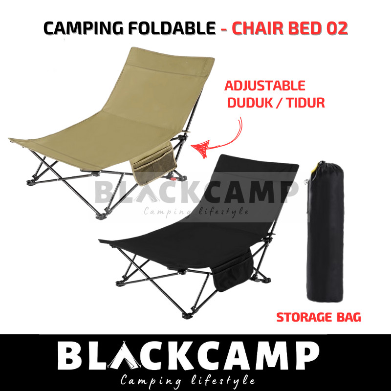 Camping Foldable Chair Bed Lay Chair 02 Healing Chair with Fishing ...