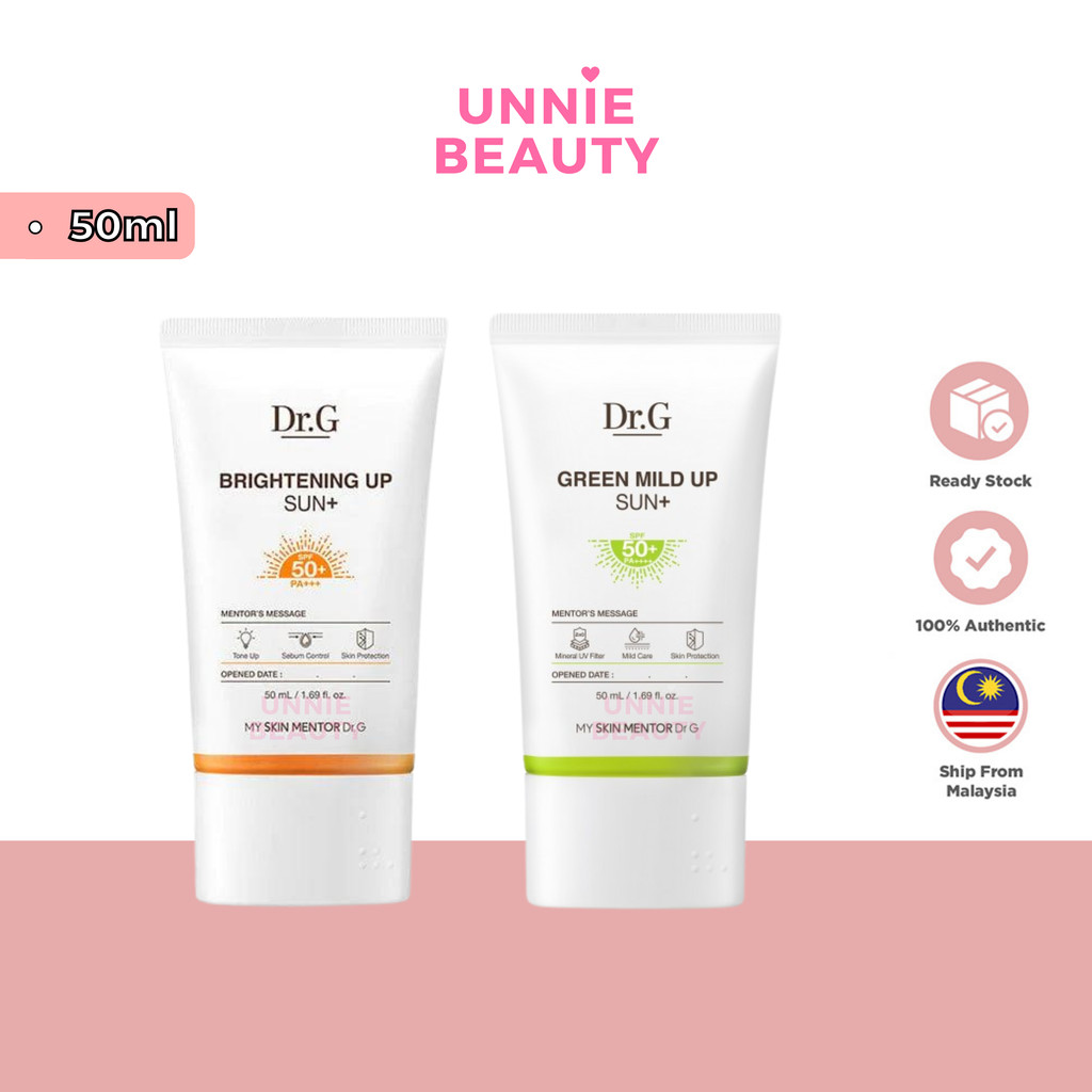 Dr.G Sunscreen Green Mild Up Sun Plus / Brightening Up Sun Plus 50ml ...