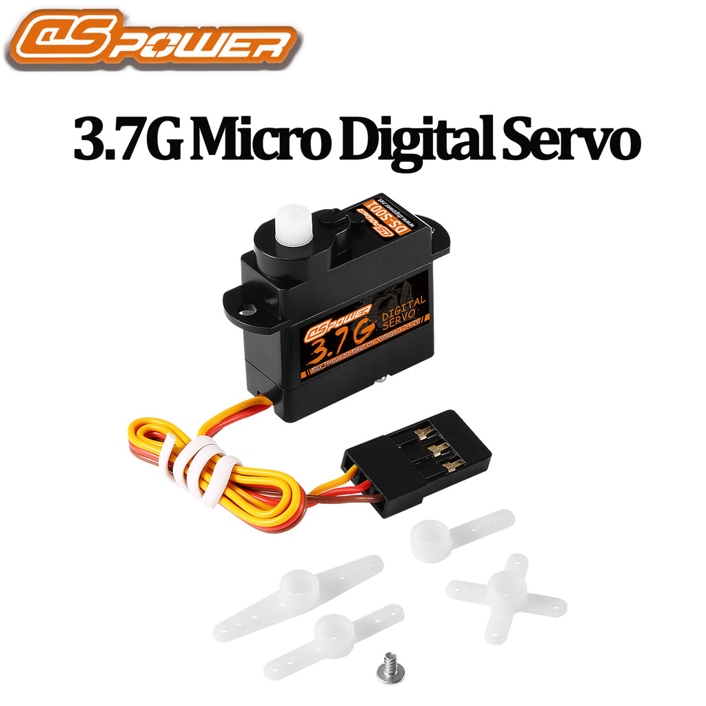 DSpower 3.7g Digital Coreless Servo Plastic Gear Waterproof Servo High ...
