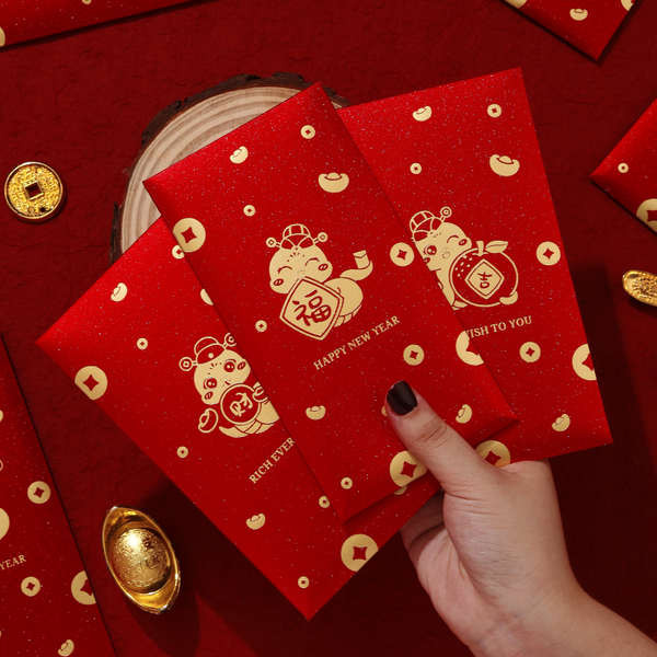 2025紅包封 紅包 封 創意 Tahun Ular Sampul Sampul Merah 2025 Tahun Baru Cina Lai ...