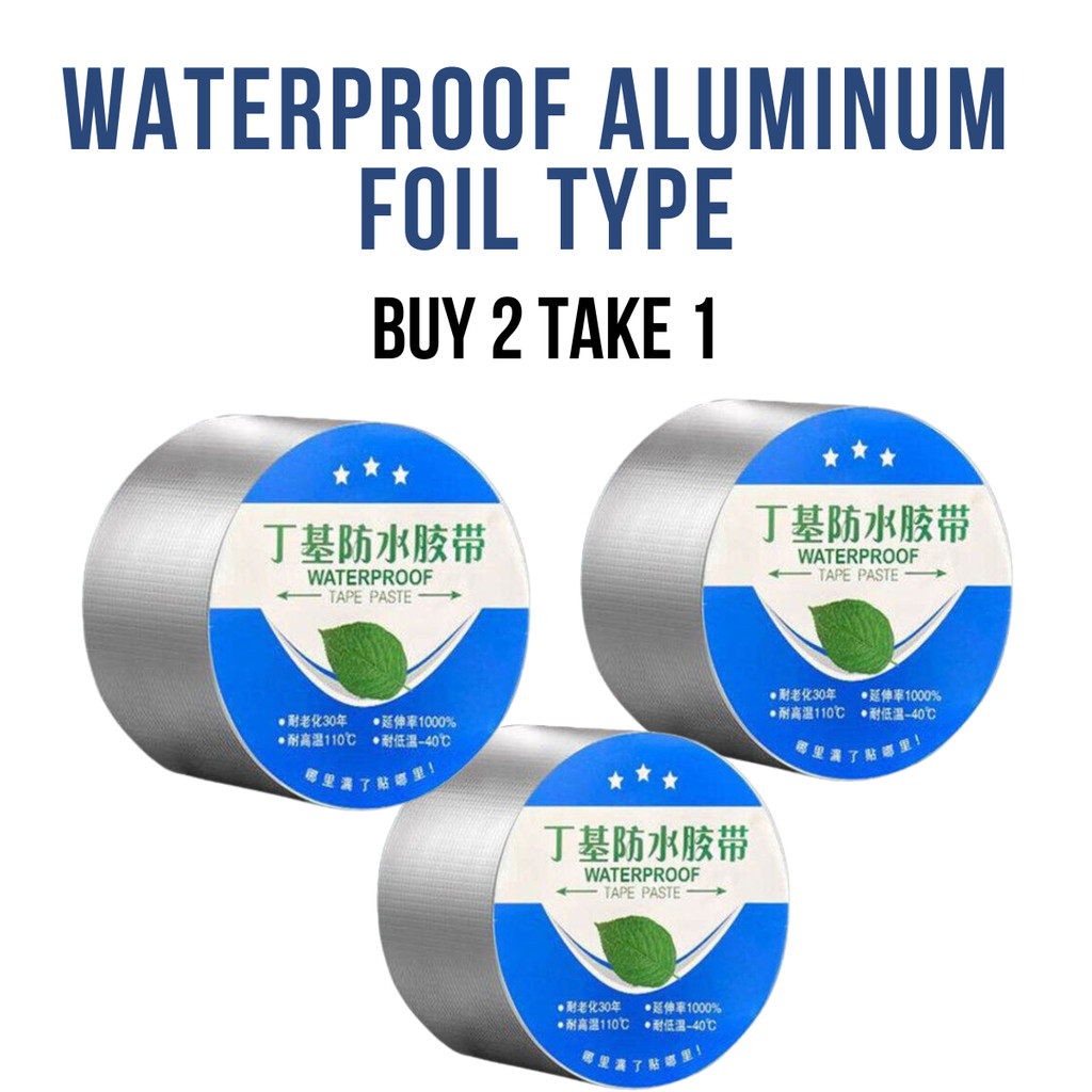 Aluminum Foil Tape Super Fix Repair Wall Crack Waterproof For Roof Leak ...