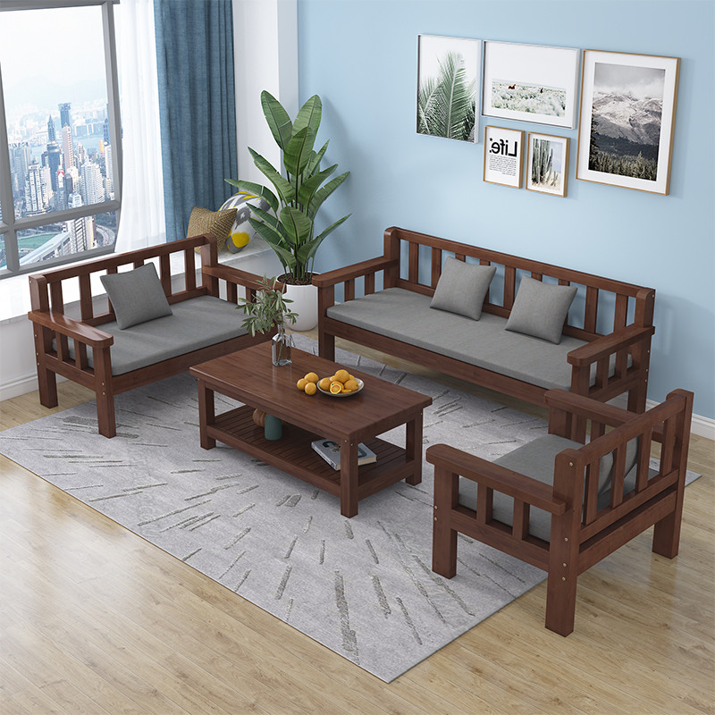 Kerusi Panjang Sofa Kayu Pejal Rumah Nordic Fabrik Santai Kerusi ...