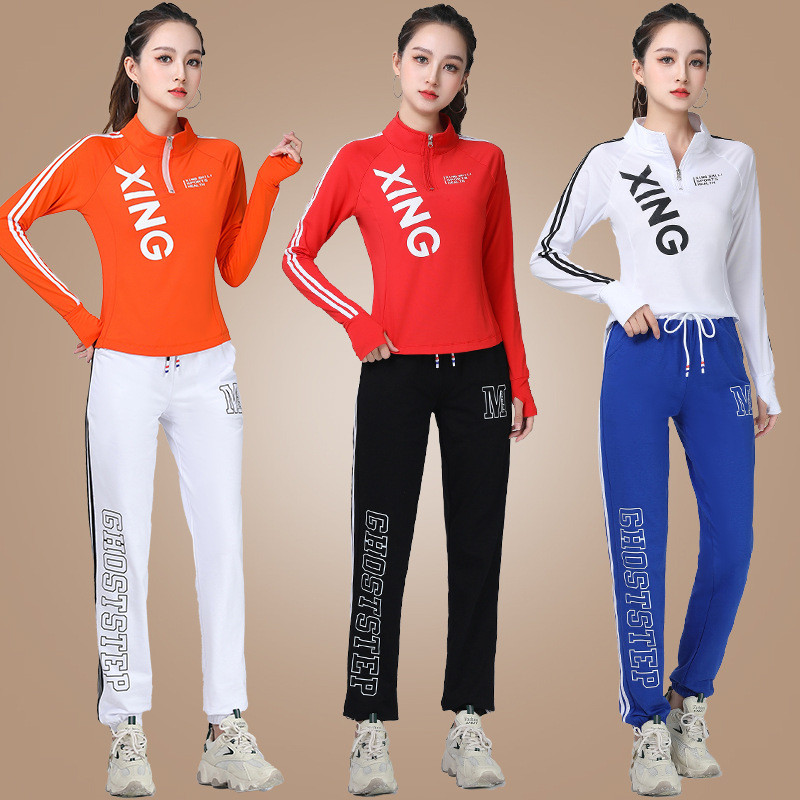 Sukan Larian Latihan Lompat Senaman Separuh Zip Kecergasan Pakaian ...