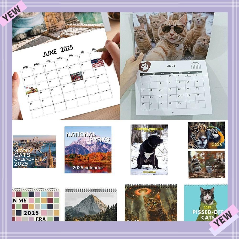 YYE 2025 Calendar, Dogs Pooping Hangable Dogs Pooping Calendar, High ...