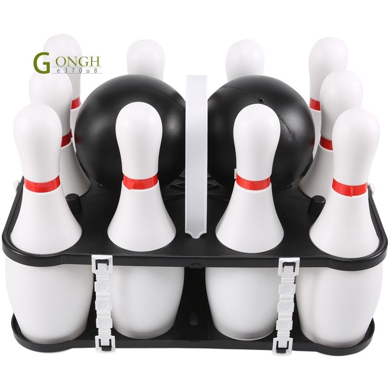 1 Set Bowling Set for Kids & Adults 2 Ball with 10 Pins for Family Kids ...