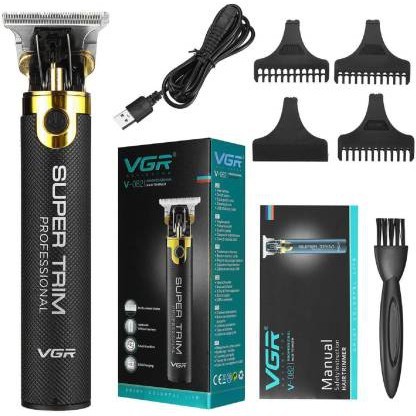 Original VGR V-082 Zero Adjustable Professional Rechargeable Hair trimmer Metal Barber | Shopee ...
