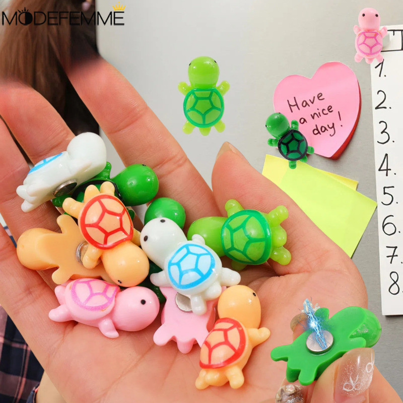 Random Color Mini Turtle Fridge Magnets - Desktop Turtoise Decorations ...