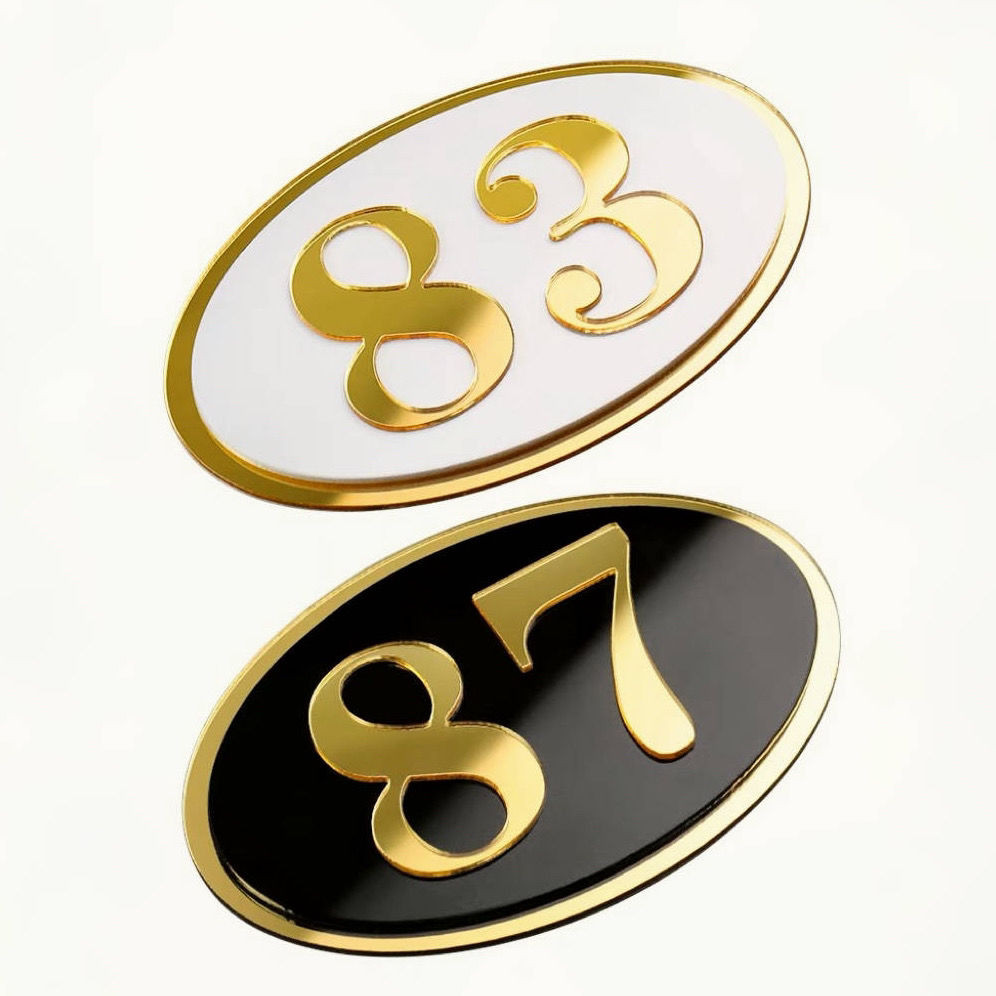 Acrylic Waterproof Number Plate Restaurant Table Number Plate Locker ...