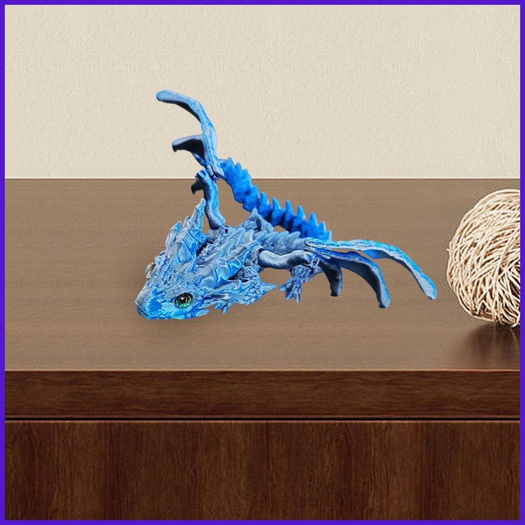 Toy Dragon 3D Printed Articulated Flying Dragon Model Home Desktop ...