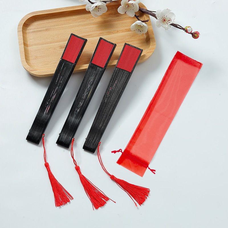 8206 People Praise Female Fan Folding Fan Red Chinese Style Antique ...