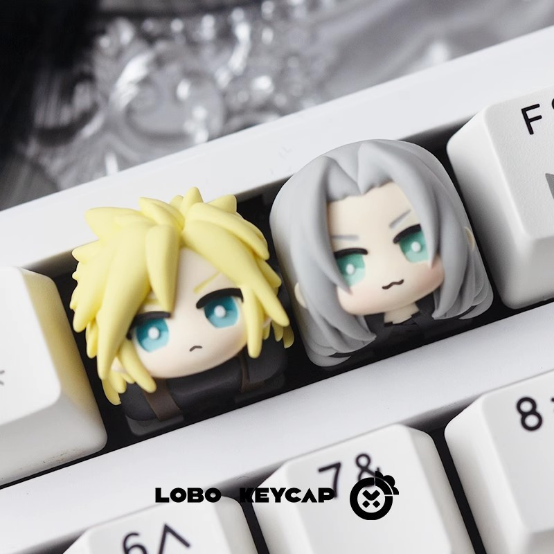 Final Fantasy 7-Key Cap Claude Safferos Unique Resin Mechanical ...
