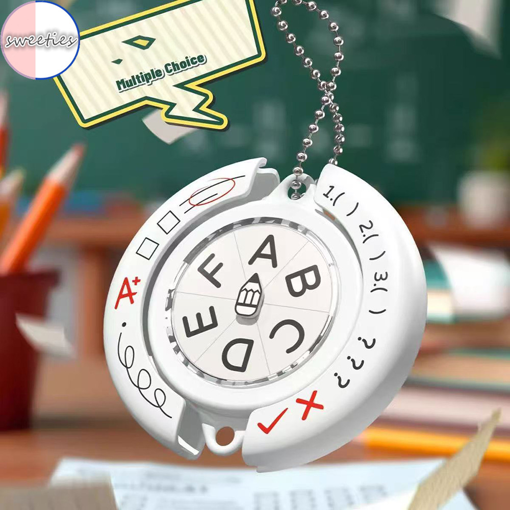 Choose Wheel of Destiny Keychain Funny Exam ABCD Answer Wheel Student ...