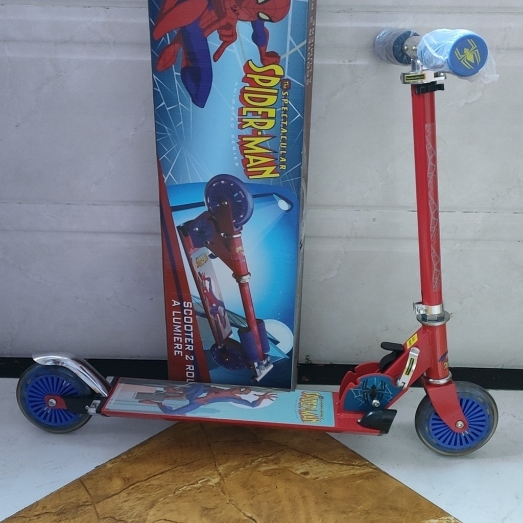 Spiderman Children Two-Wheel Aluminum Alloy Children Two-Wheel Pulley ...