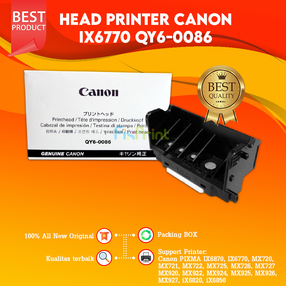 Canon Original Printer Head IX6770 IX6870 MX720, Printhead Canon QY6-0086 | Shopee Malaysia