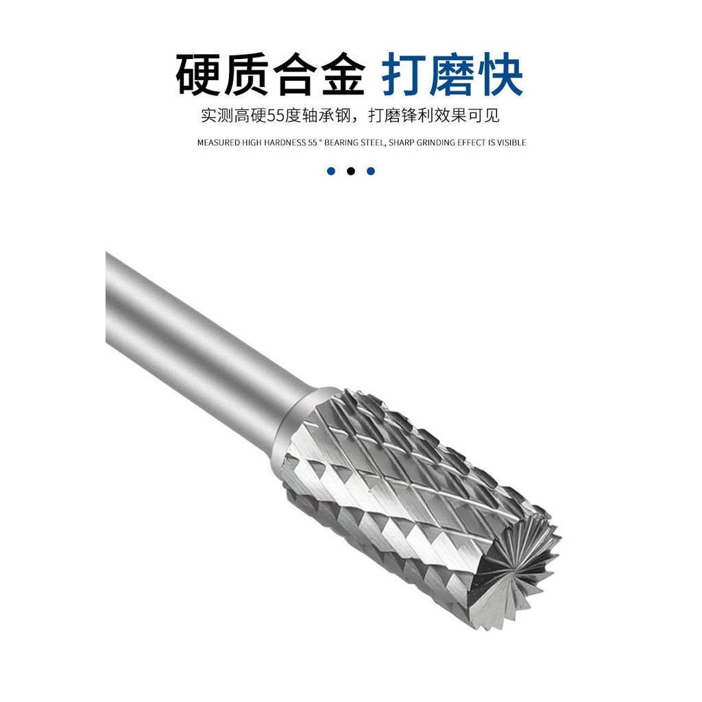 Carbide Rotary File Set Single Grain Carving Craft Tool Metal Welding ...