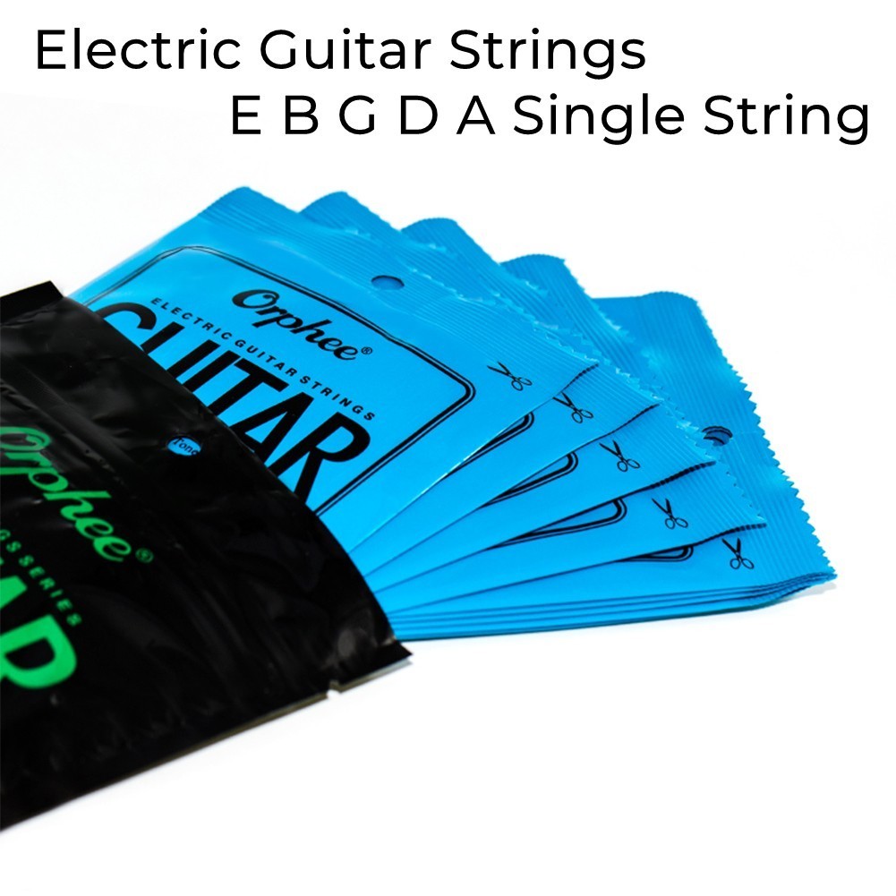 Orphee Electric Guitar Strings E B G D A Single String Super Light ...