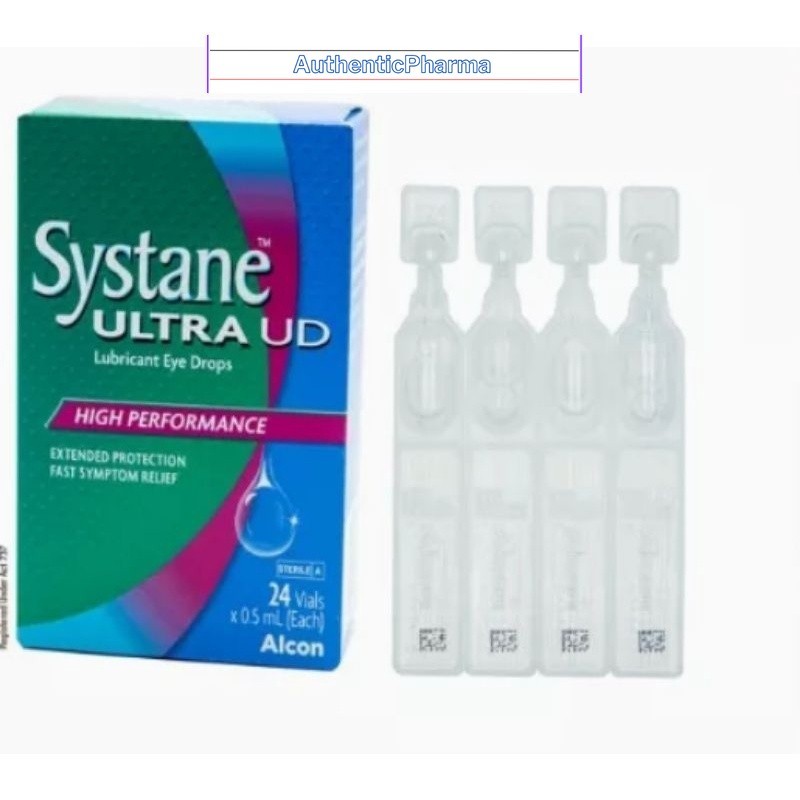 Systane Ultra UD Lubricant Eye Drops 24 Vials × 0.5ml(Each) | Shopee ...
