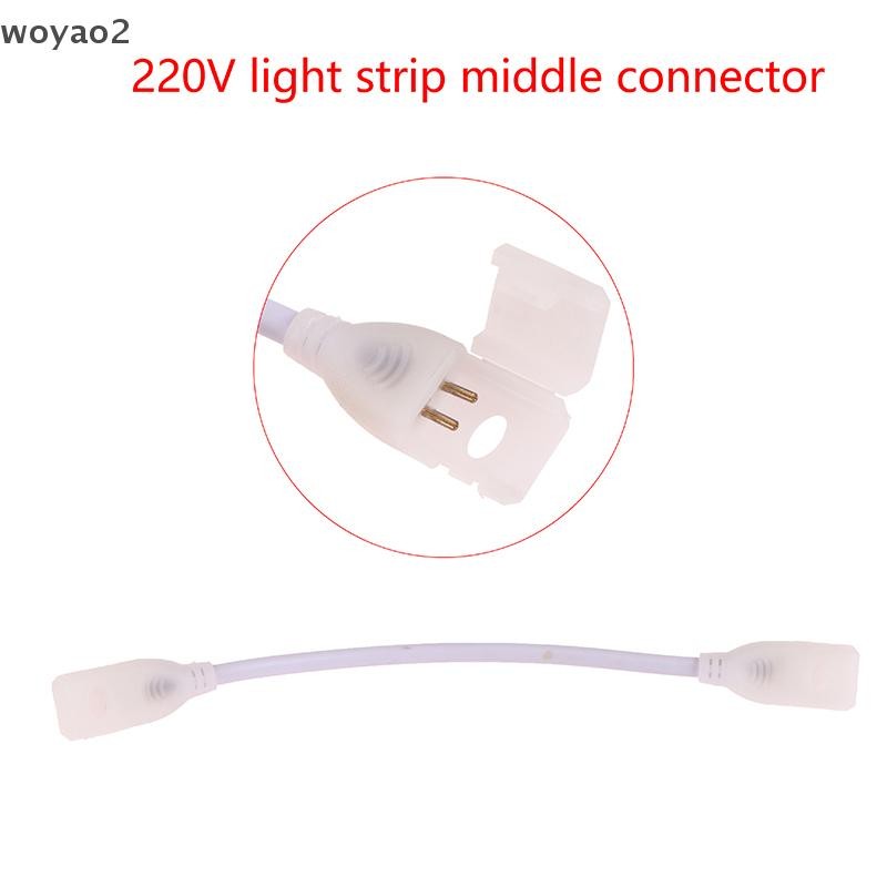 [woyao2] 220V EU LED Strip Plug For Cob 360LEDs 12mm Light Strip ...