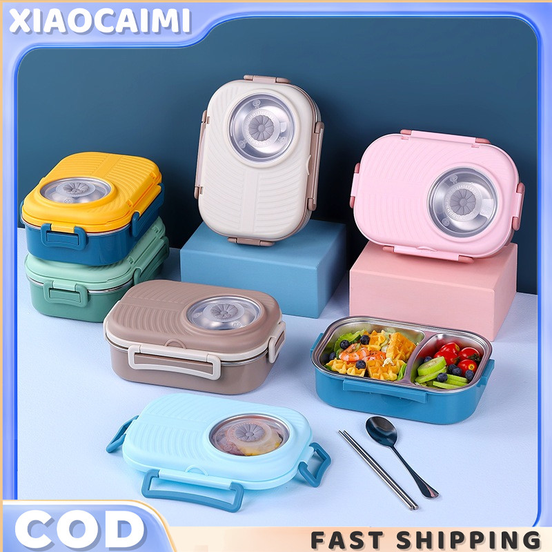 1000ml Portable Lunch box 3 compartment stainless steel Lunch box ...